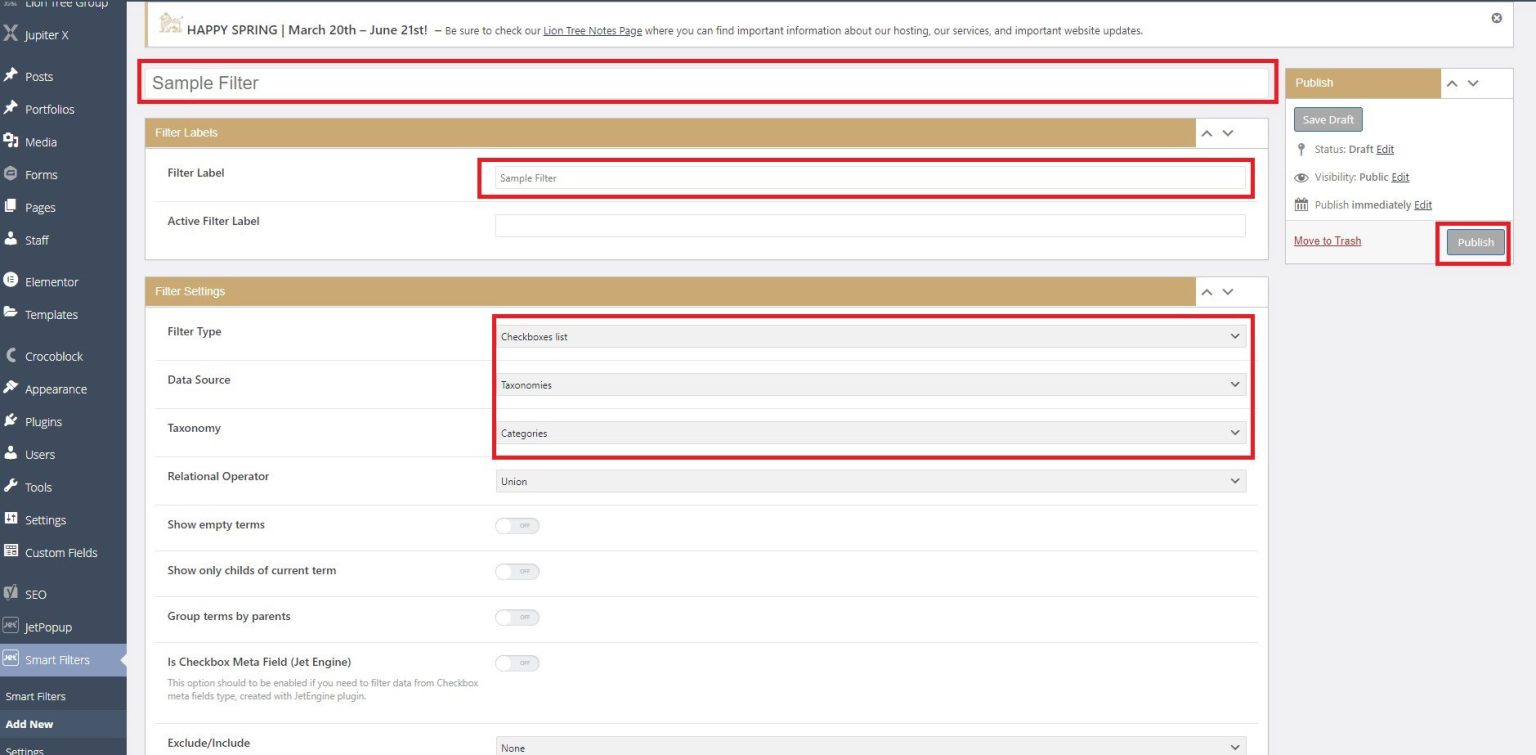 How to set up a Simple Post Filter with JetEngine - Lion Tree Group ...